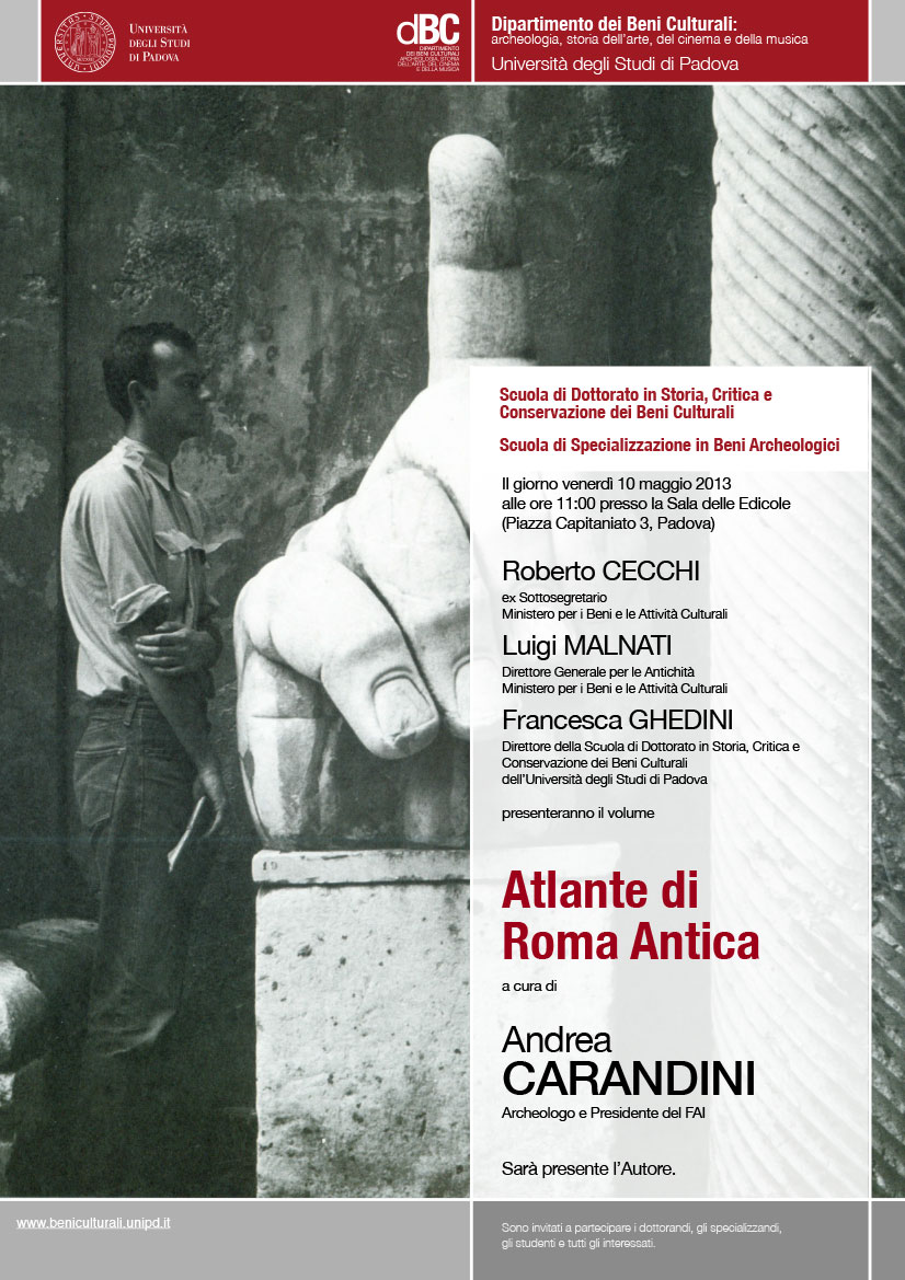 Presentazione del volume “Atlante di Roma Antica” di A. Carandini, 10 ...