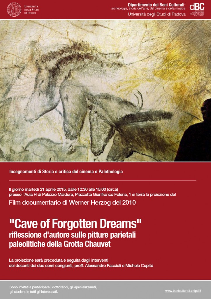 Film documentario, 21 aprile 2015 “Cave of Forgotten Dreams” di W ...